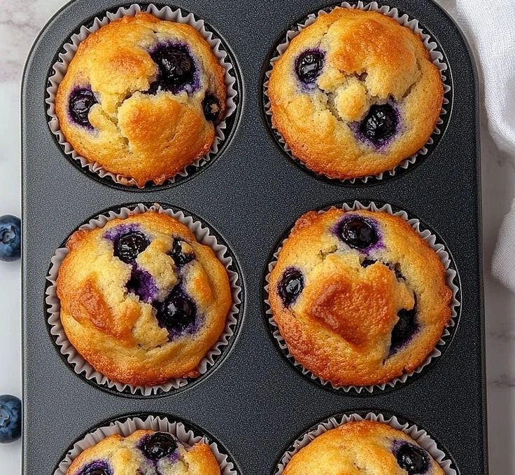 Homemade Blueberry Protein Muffins